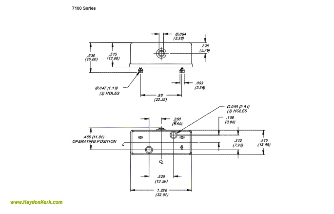 7100 Series High Electrical Load Switches | Products | Haydon Kerk ...