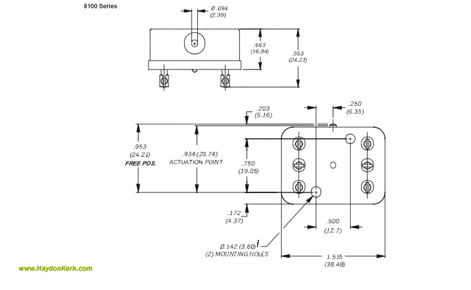 8100 Series High Electrical Load Switches | Products | Haydon Kerk ...