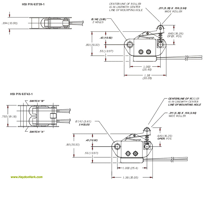 LC Series Hermetically Sealed Switches | Products | Haydon Kerk Sealed ...